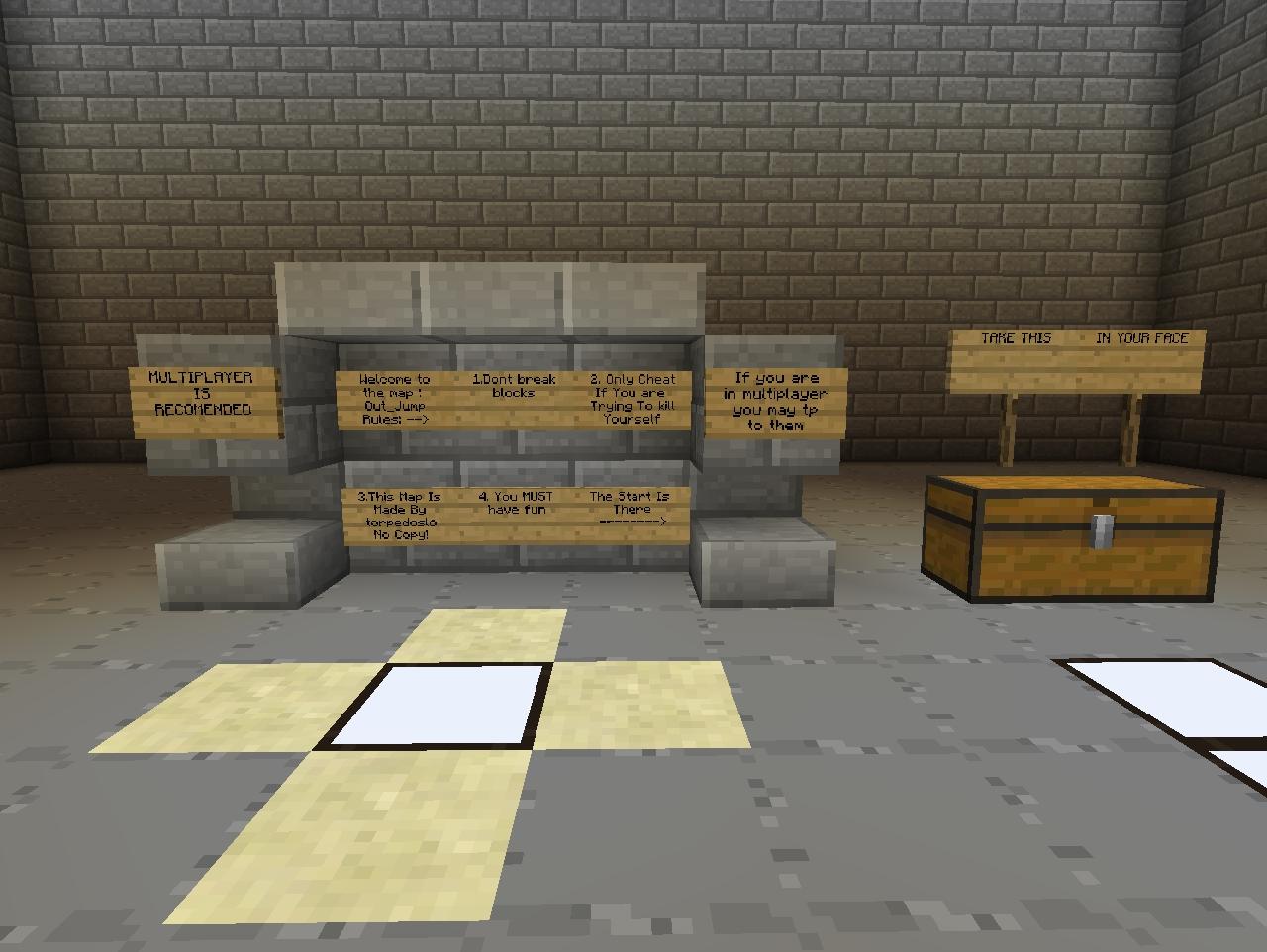 Out_Jump [jumping puzzle] Minecraft Map