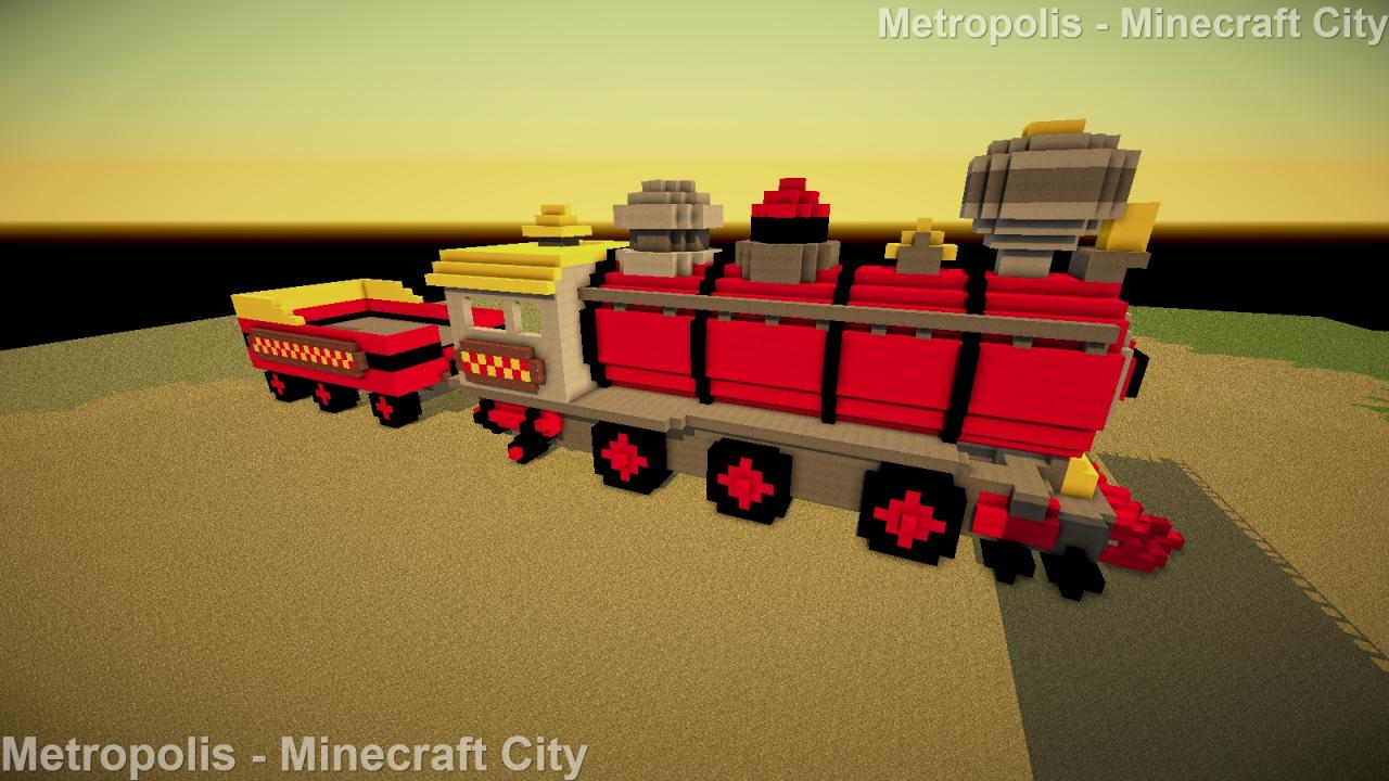 Train - Steam locomotive Minecraft Map