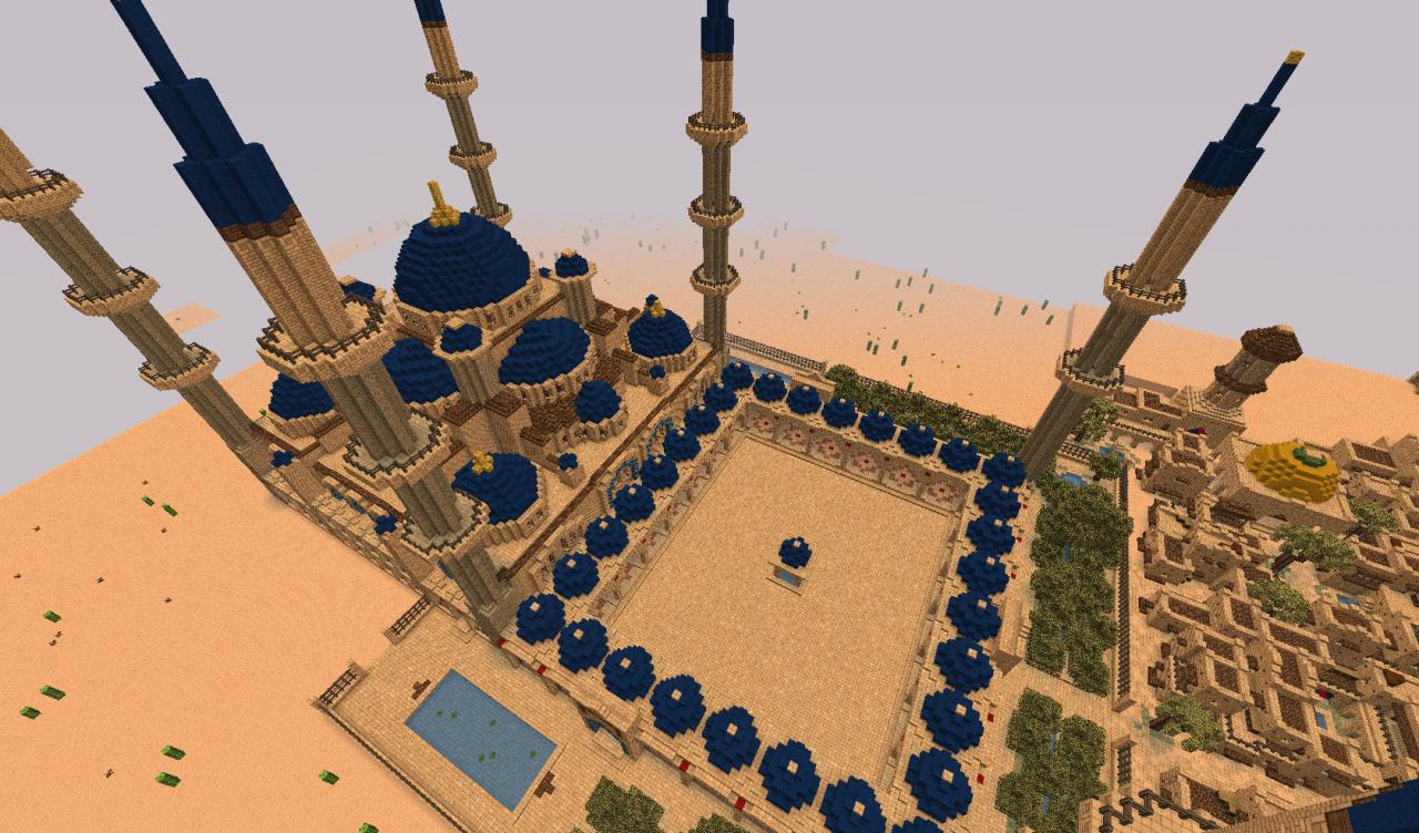 Great Blue Mosque (Arabian / Desert City Project) Minecraft Map