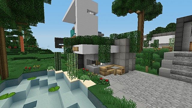 Ultra Green - Modern House Minecraft Map