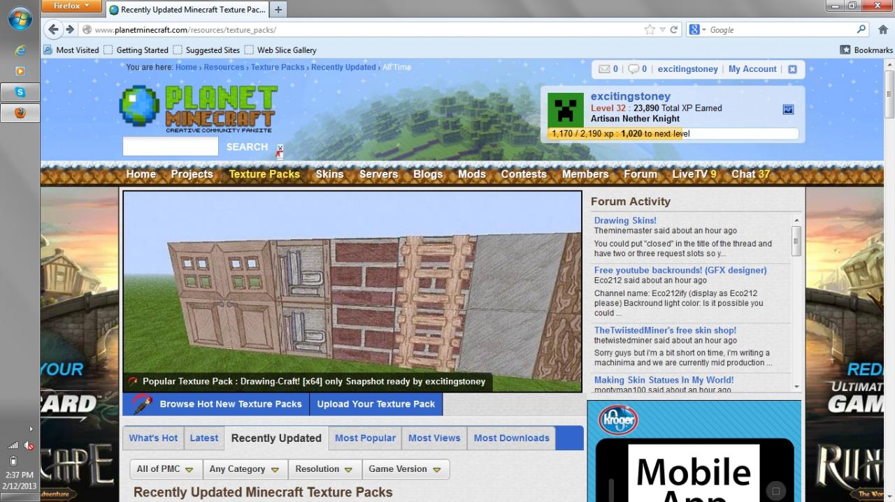 Drawing-Craft! 304/304 Minecraft Texture Pack