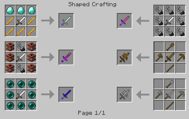 More Swords Mod 1.4.6/1.4.7(Forge) Fix Minecraft Mod