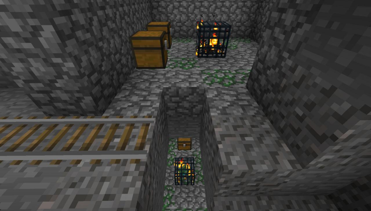 Double dungeon under small lone island with over 230 block long ...