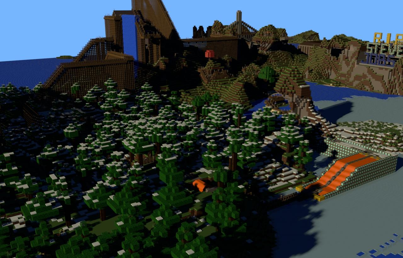 Epic Minecraft Rollercoaster!!! Minecraft Map