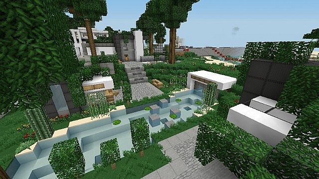 Ultra Green - Modern House Minecraft Map