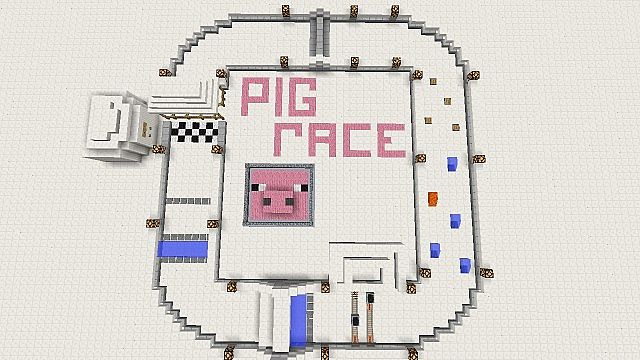 Pig Race Track [Hard] Minecraft Map