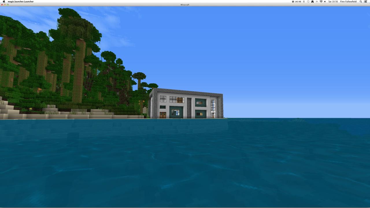 Cyan - A Modern Build - 15 Diamonds? Minecraft Map