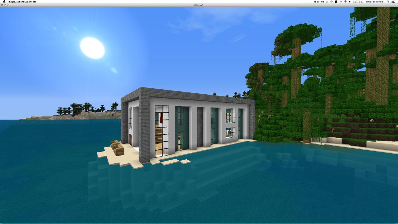 Cyan - A Modern Build - 15 Diamonds? Minecraft Map