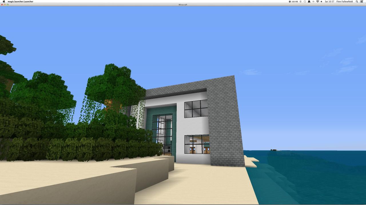 Cyan - A Modern Build - 15 Diamonds? Minecraft Map