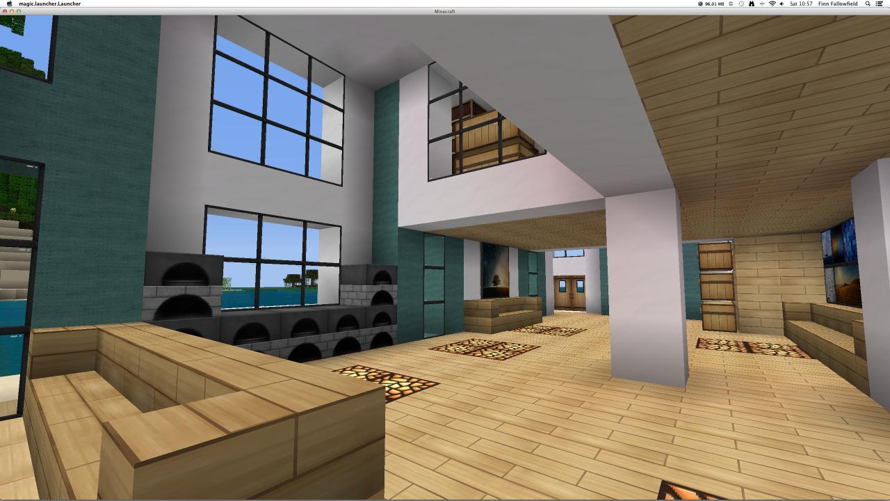 Cyan - A Modern Build - 15 Diamonds? Minecraft Map