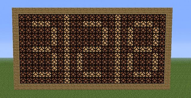 HQ Numeric Screen Display Minecraft Map
