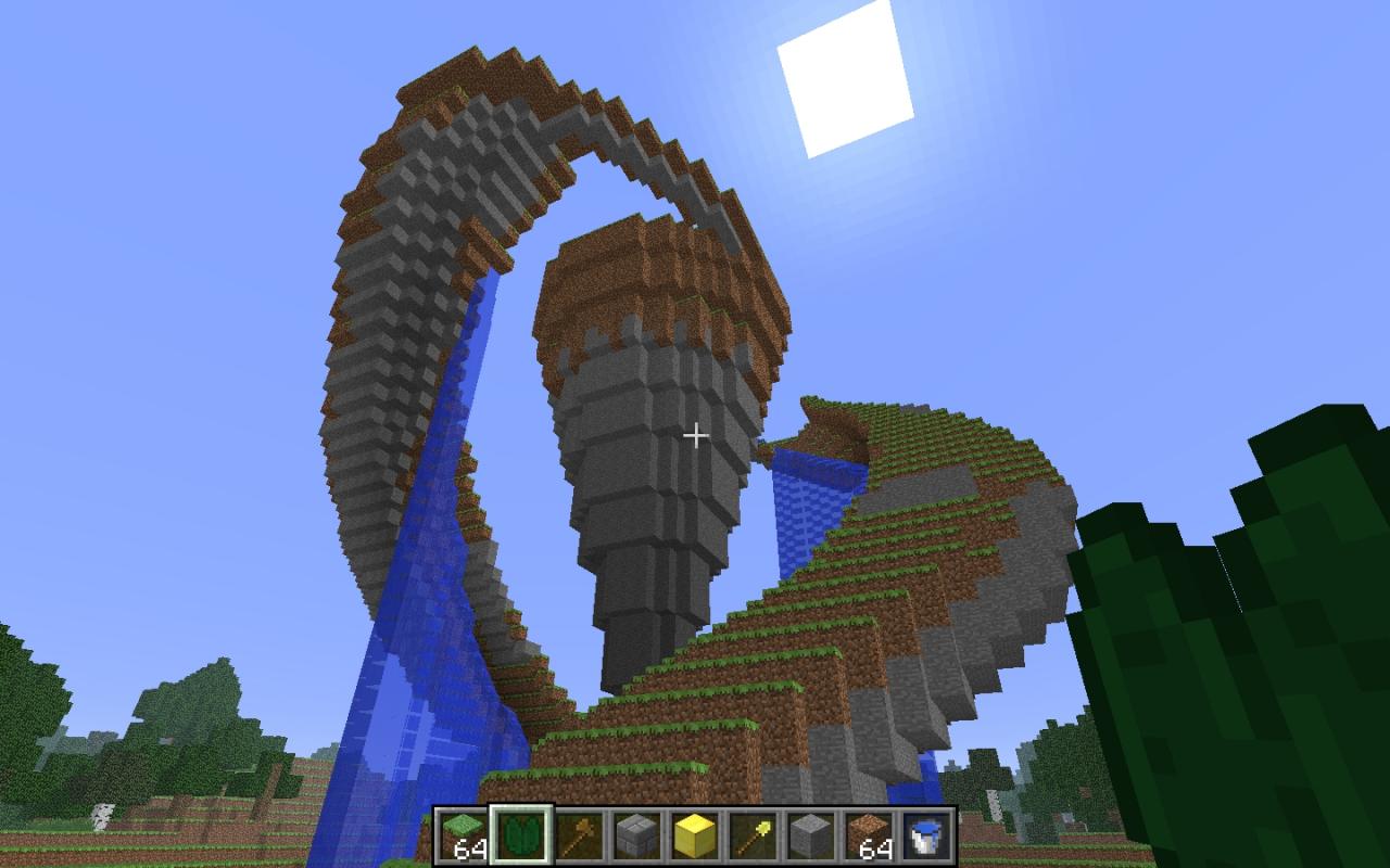 Floating Helix spring Minecraft Map