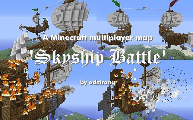 'Skyship Battle' Minecraft Map