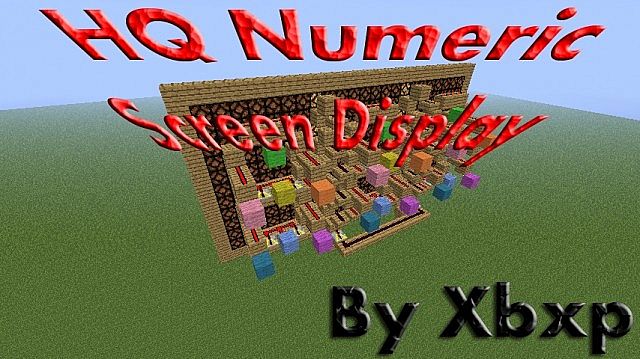 HQ Numeric Screen Display Minecraft Map