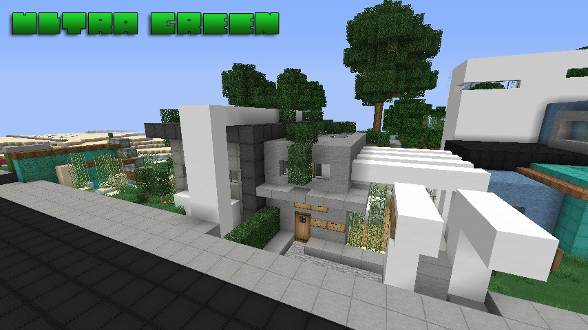 Ultra Green - Modern House Minecraft Map