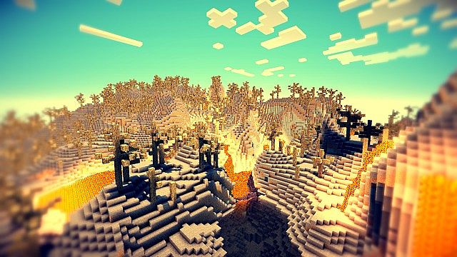 Arid Land - Custom Terrain Minecraft Map