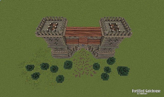 Fortified Medieval Gatehouse Minecraft Map