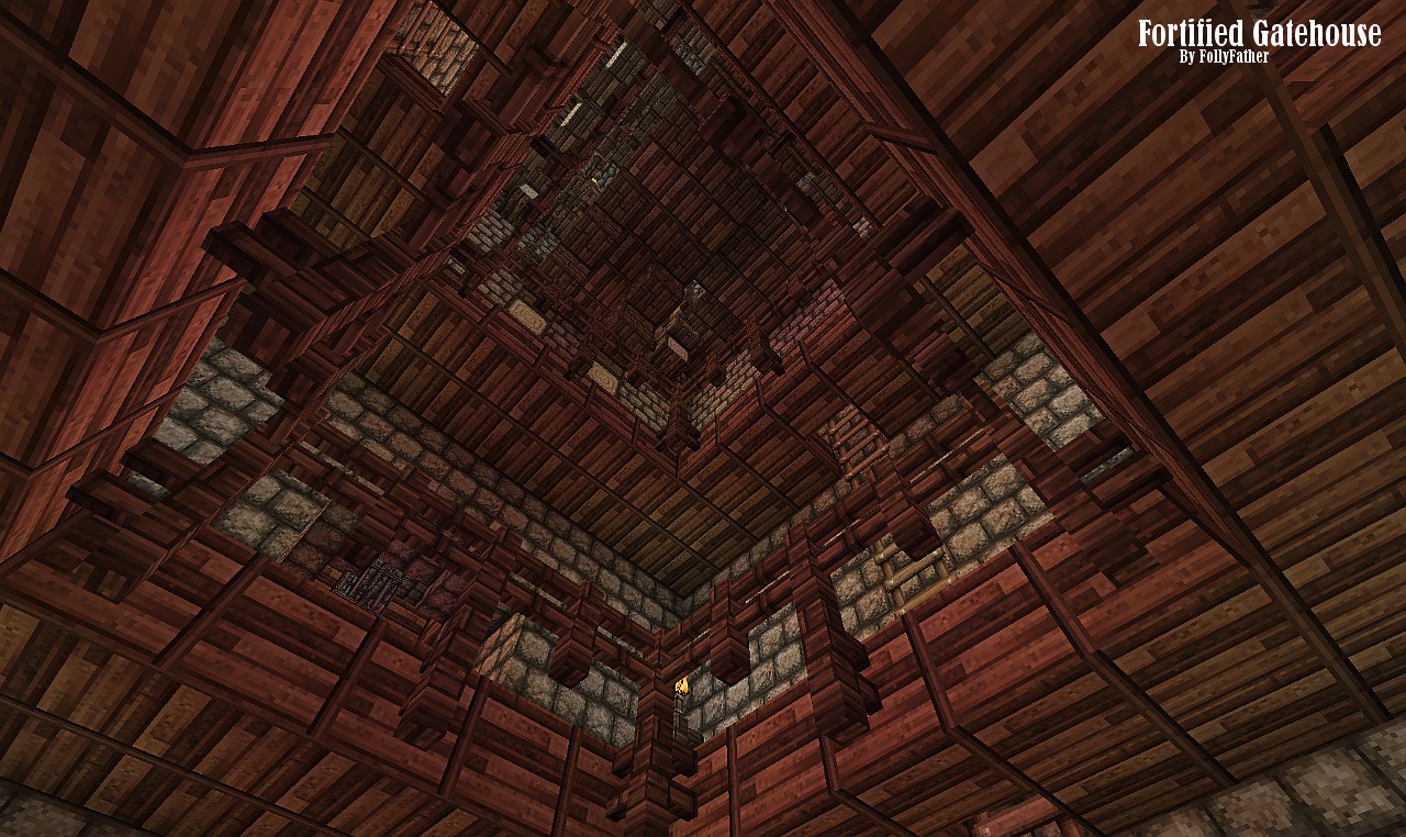 Fortified Medieval Gatehouse Minecraft Map