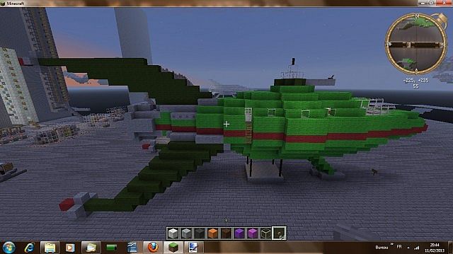 Futurama Vaisseau Planete Express Minecraft Map