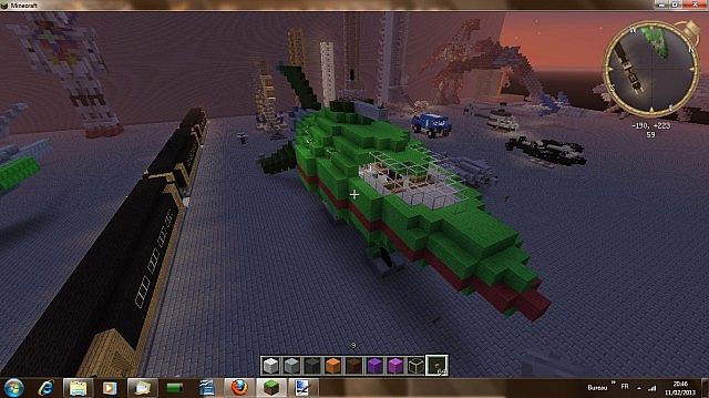 Futurama Vaisseau Planete Express Minecraft Map