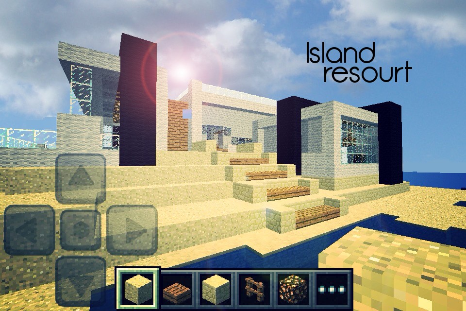 Modern Island resort -modern house Minecraft Map