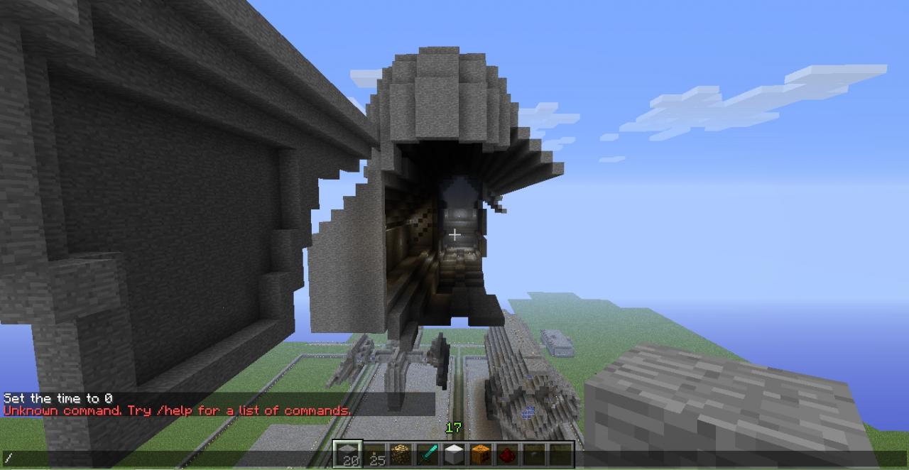 Miniature UNSC INFINITY Minecraft Map