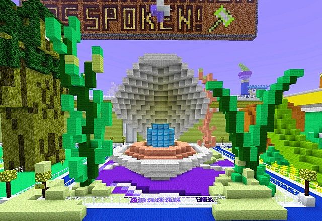 Clam holding a pearl in its mouth Minecraft Map