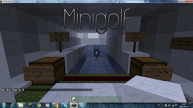 Minigolf Minecraft Map