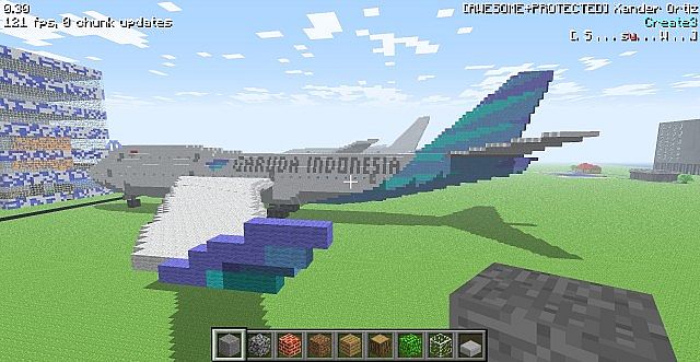 Boeing 747 Minecraft Map