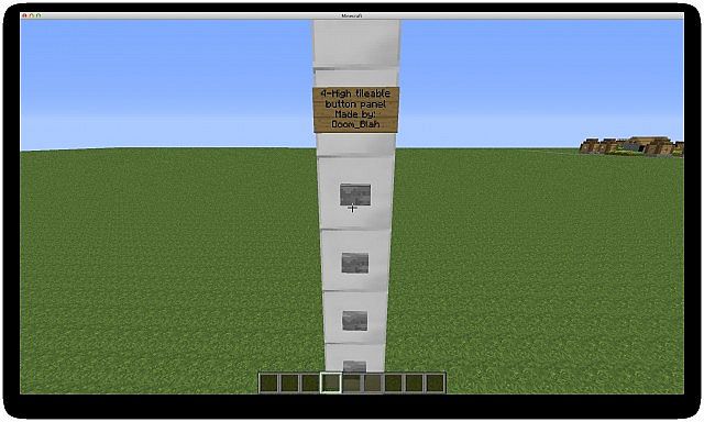 4 High Tileable button panel Minecraft Map