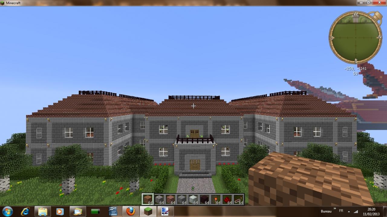 BATMAN Manoir Wayne + Batcave Minecraft Map