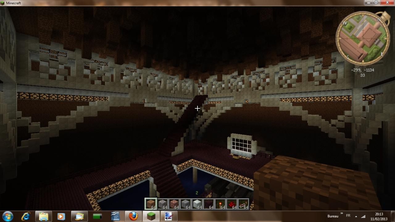 BATMAN Manoir Wayne + Batcave Minecraft Map