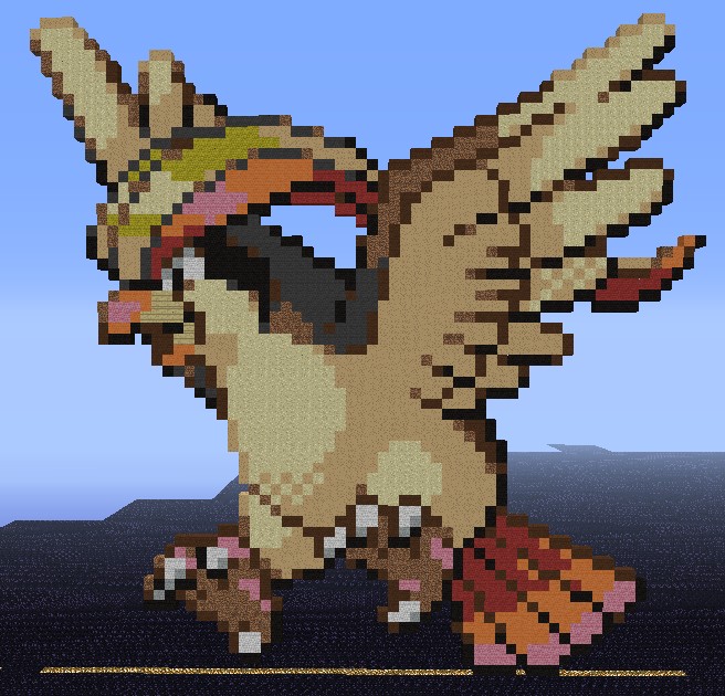 Pokemon 018 - Pidgeot Minecraft Project