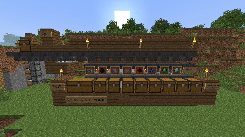 Hopper Mine Auto Sorter 1.5 Minecraft Map