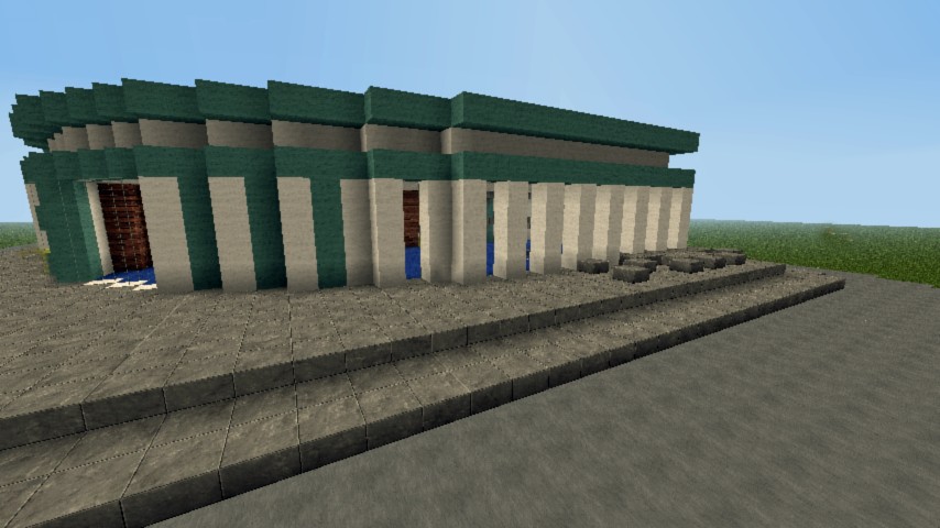 Modern tube station and cafe Minecraft Map