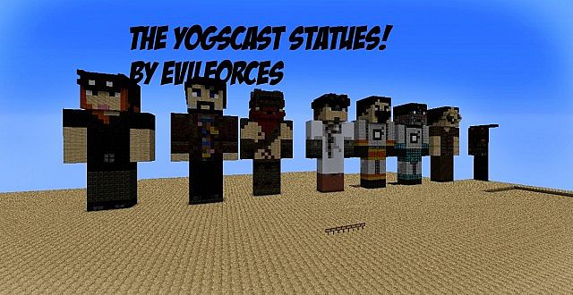 The Yogscast Statues Minecraft Map