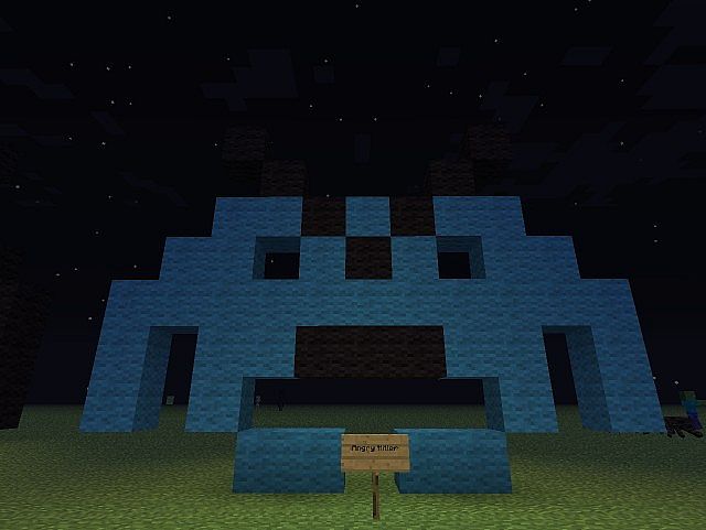 Space Invaders - Pixel Art Minecraft Map