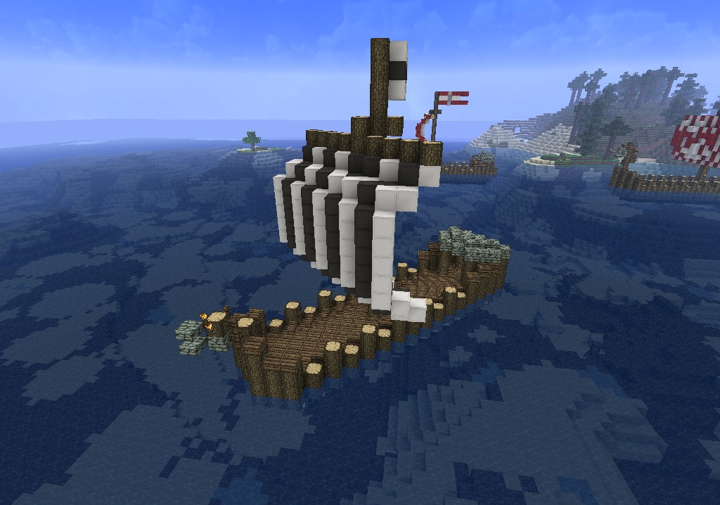 Minecraft medieval ship timelapse Minecraft Project