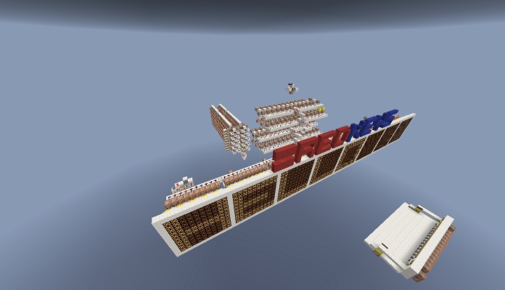 Redstone Keyboard with Command Blocks Minecraft Map