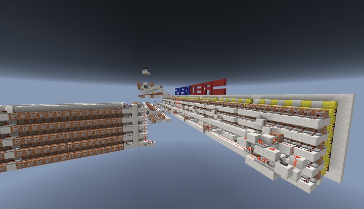 Redstone Keyboard with Command Blocks Minecraft Map