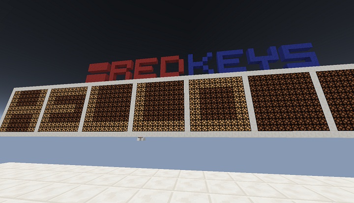 Redstone Keyboard with Command Blocks Minecraft Map