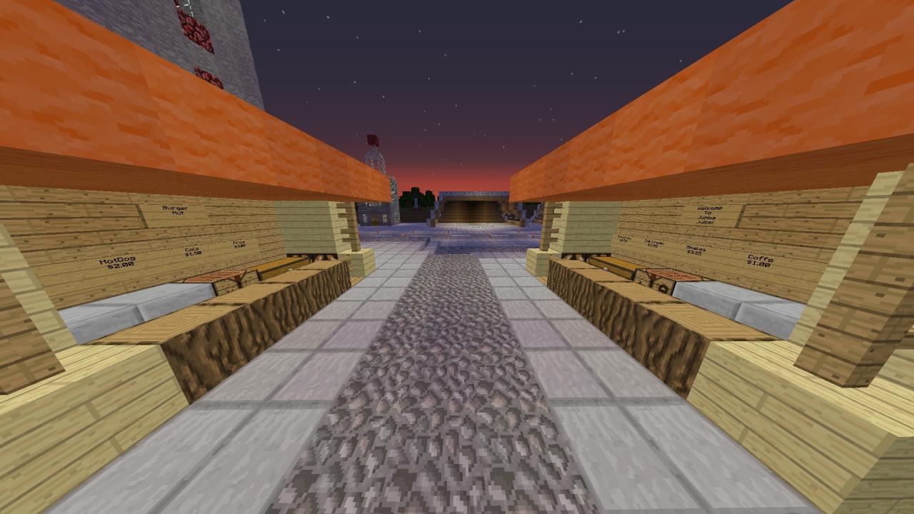 Redstone powered Vanilla City Minecraft Map