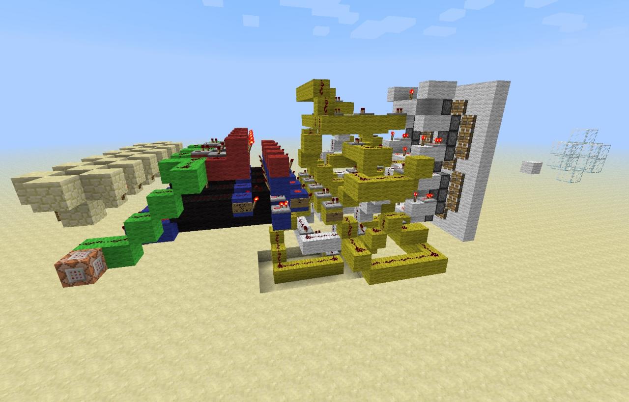 One of a Kind RS N-OR Latch ARRAY Sequential Life Counter Minecraft Map