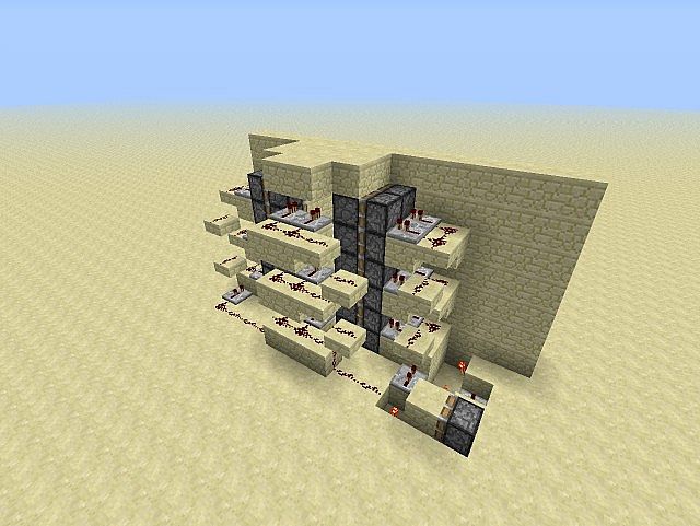 [Compact] Flush 6x2 Piston Door! Minecraft Map