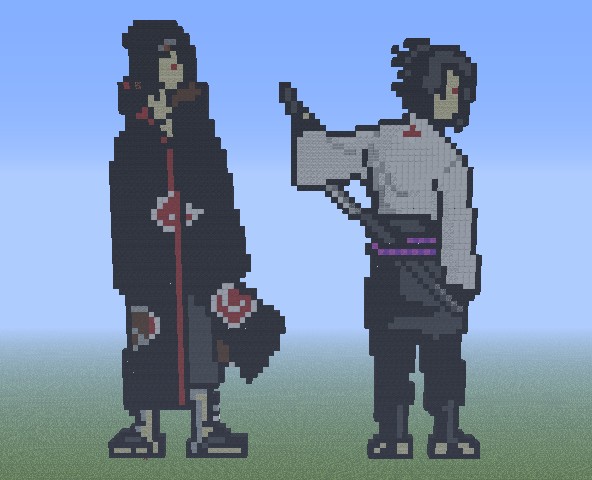 Itachi & Sasuke Uchiha Minecraft Project