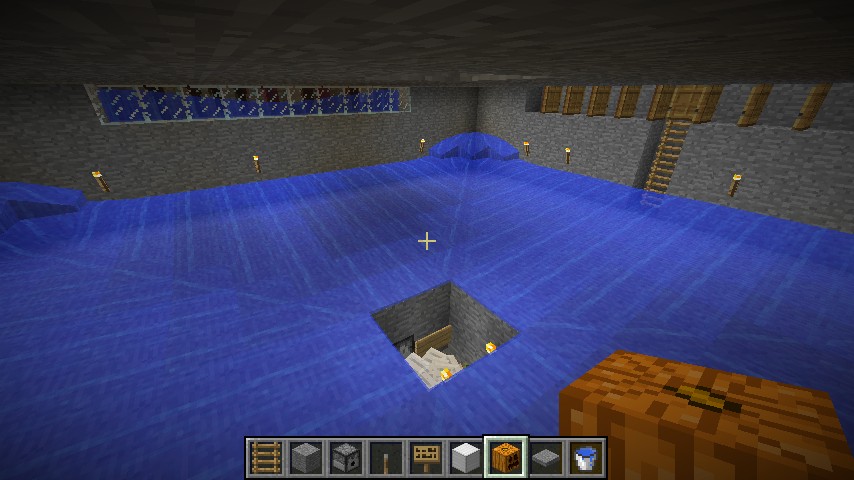 Underground/Underwater Iron Golem Farm Minecraft Map