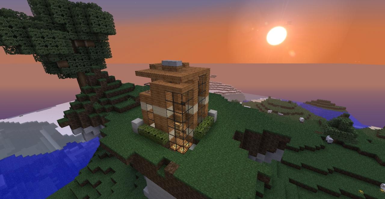 Cute little modern house Minecraft Map