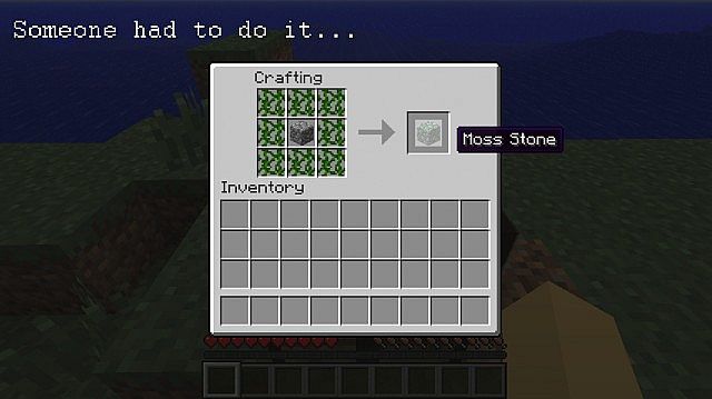 Craftable Moss Stone Mod Discontinued Minecraft Mod