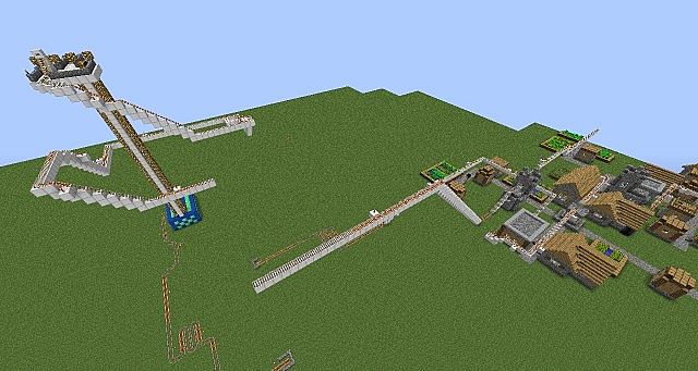 Epic rollar coaster ride Minecraft Map