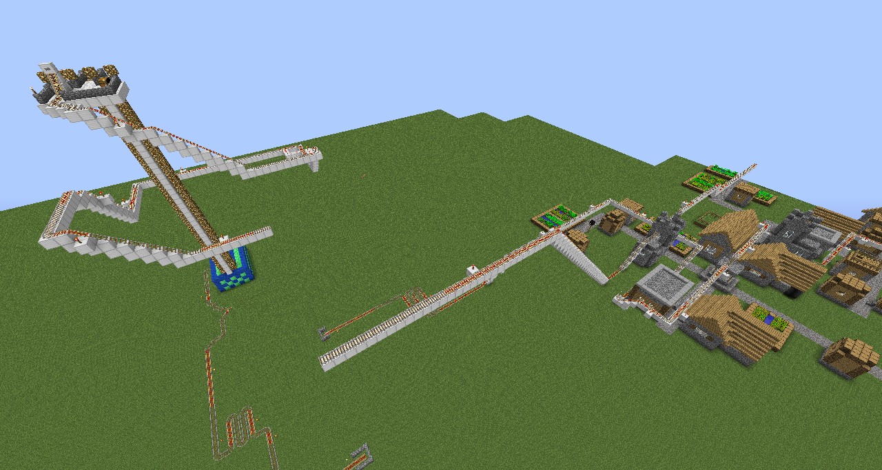 Epic rollar coaster ride Minecraft Map